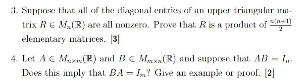 Solved 3. Suppose that all of the diagonal entries of an | Chegg.com