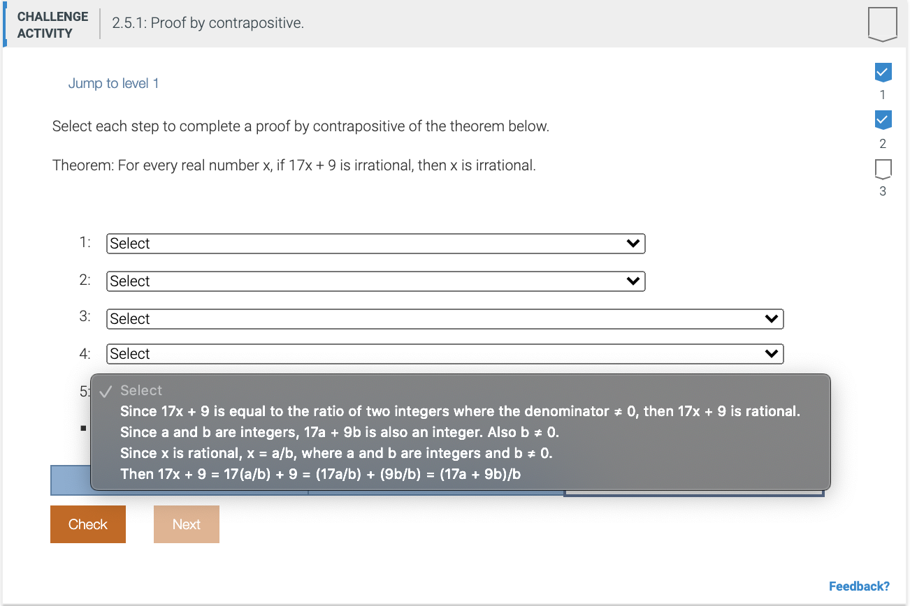Solved 2.5.1: Proof by contrapositive. - BEST ANSWER WILL | Chegg.com