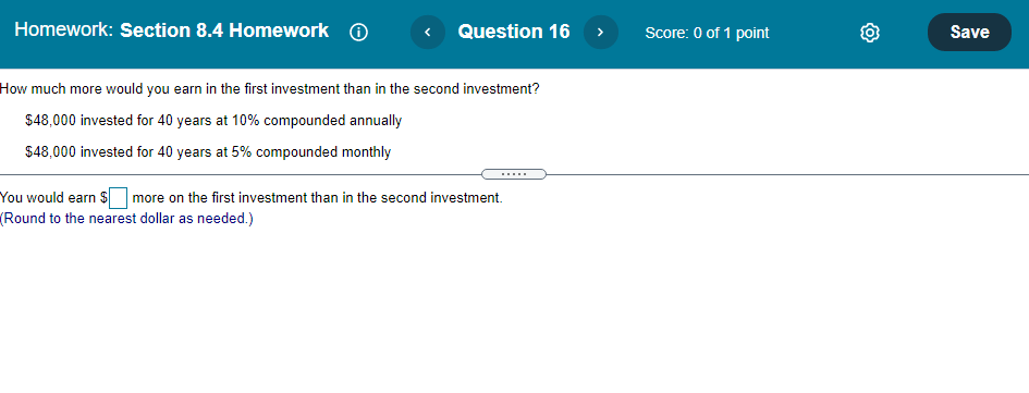 Solved Homework Section 8 4 Homework Score