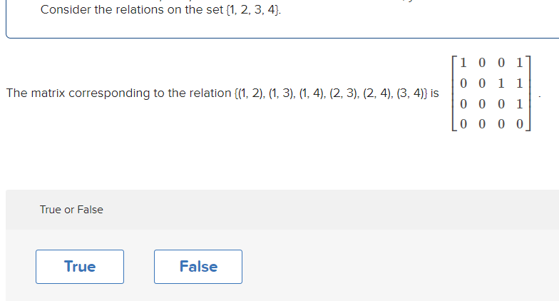 Solved Consider the relations on the set {1,2,3,4}. The | Chegg.com