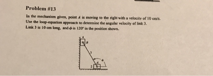 Solved In the mechanism given, point A is moving to the | Chegg.com