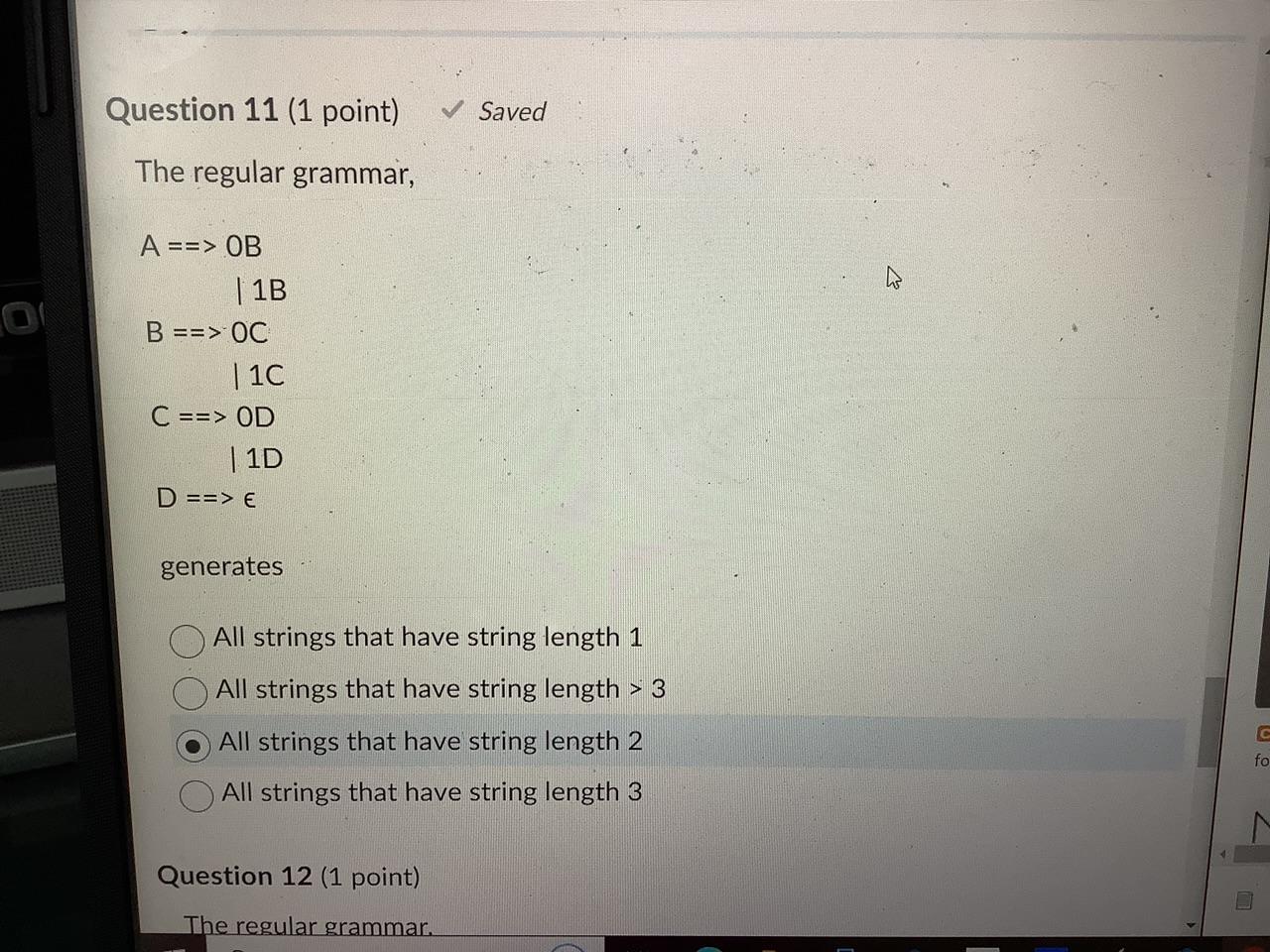 Solved All string that starts and ends with a different | Chegg.com