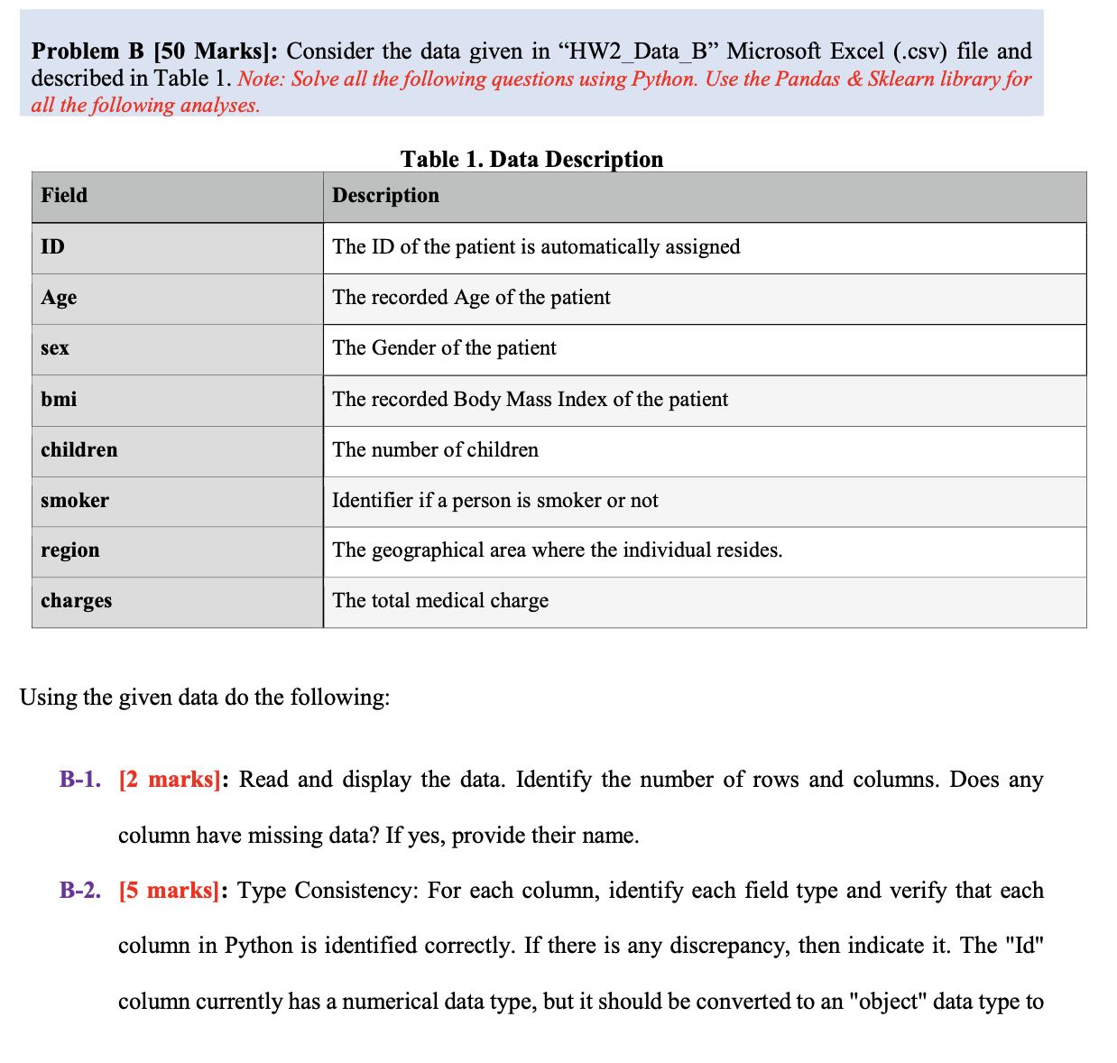 Solved B-10. [10 marks]: General questions (write your | Chegg.com