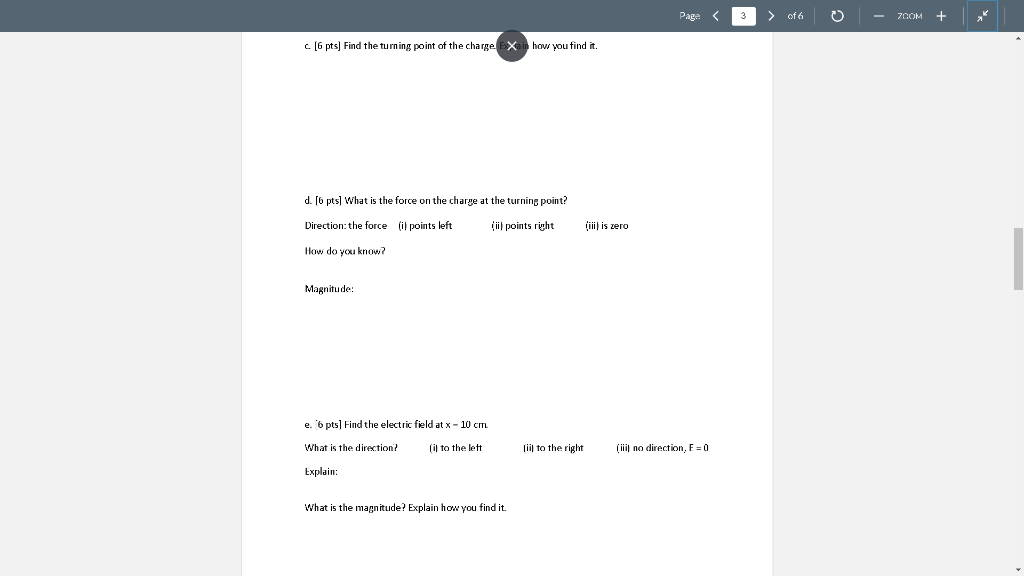 Solved > of 6 - ZOOM Problem 1: [50 points Show you Pressesc | Chegg.com