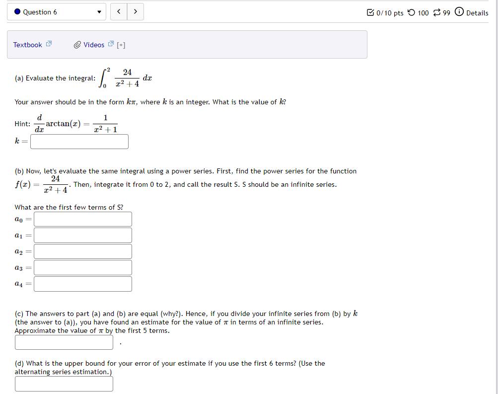 Solved (a) Evaluate the integral: \\( \\int_{0}^{2} | Chegg.com