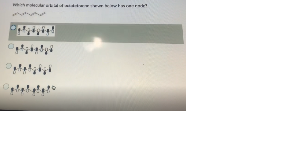 Solved Which molecular orbital of octatetraene shown below | Chegg.com
