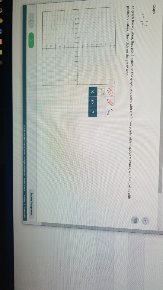 Solved Graph To graph the equation, first plot 5 points | Chegg.com
