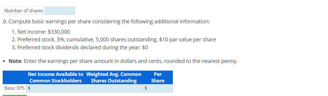 Solved Calculating EPS: Simple Capital Structure Select | Chegg.com