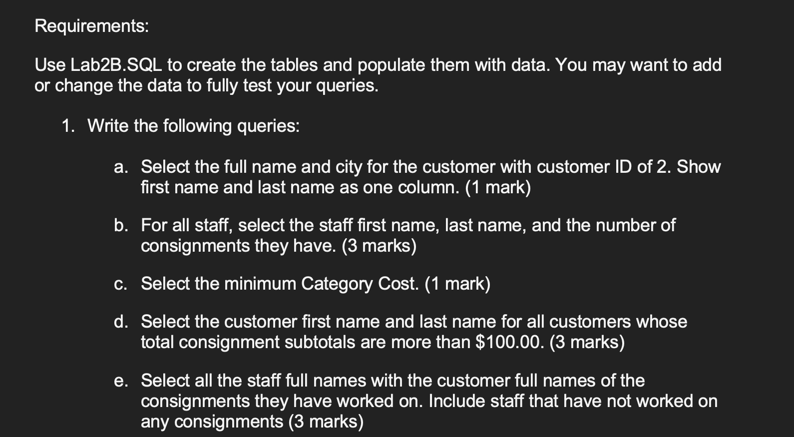 Solved Objectives: 1. Select data from tables using queries. | Chegg.com