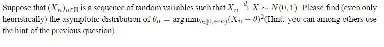Solved Suppose that (Xn)n∈N is a sequence of random | Chegg.com
