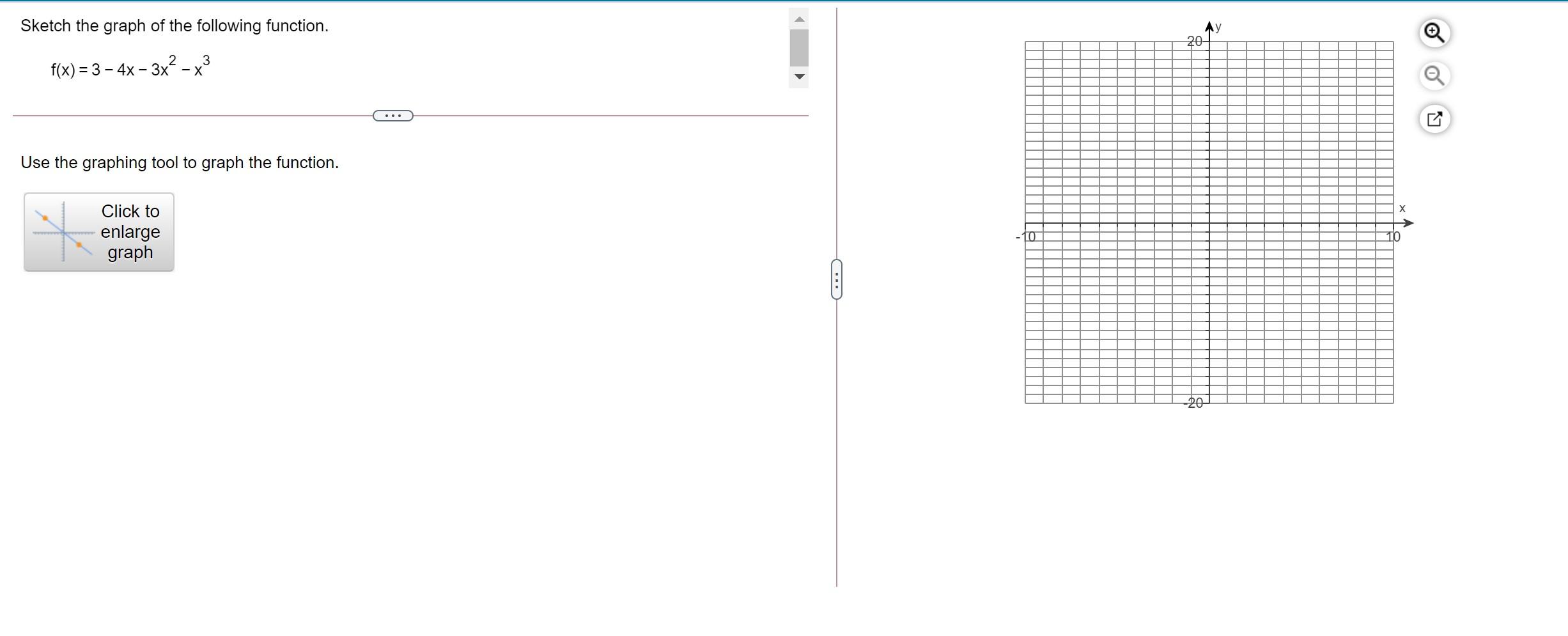 Solved Sketch the graph of the following function. My 20 | Chegg.com
