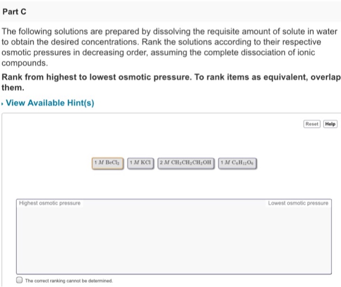 Solved Part B The following set of solutions are prepared by | Chegg.com Solved Part B The following set of solutions are prepared by | Chegg.com