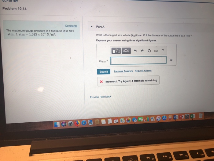 Solved Ch 10 HW Problem 10.14 Constants Part A The maximum | Chegg.com