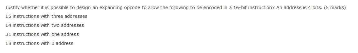 Solved Justify whether it is possible to design an expanding | Chegg.com