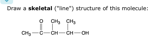 Solved Draw a skeletal ("line") ﻿structure of this molecule: | Chegg.com