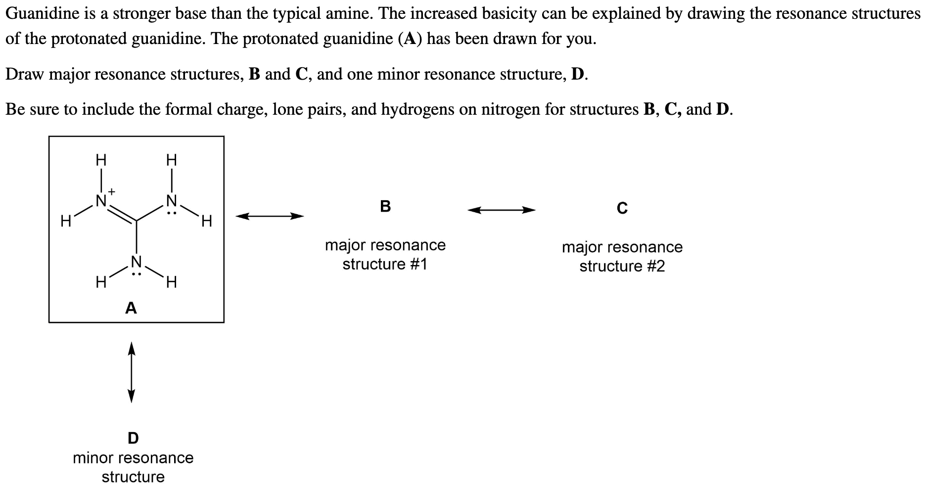 Guanidine is a stronger base than the typical amine. | Chegg.com