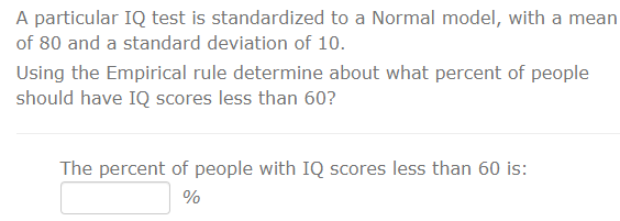 Solved A particular IQ test is standardized to a Normal | Chegg.com