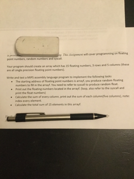 Solved This Assignment Will Cover Programming On Floating Is 2337