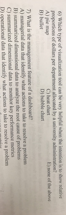 Solved 6) Which type of visualization tool can be very | Chegg.com