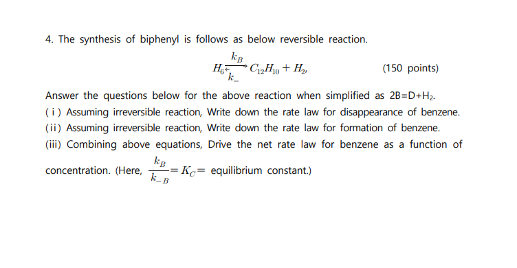 Solved 4. The synthesis of biphenyl is follows as below | Chegg.com