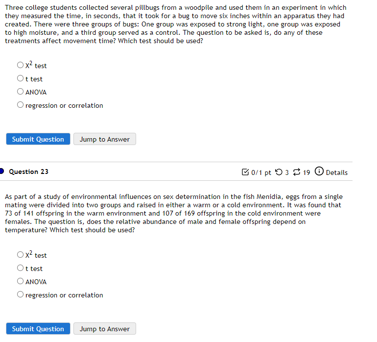 Solved I dont know when to pick each test? how do i know to | Chegg.com