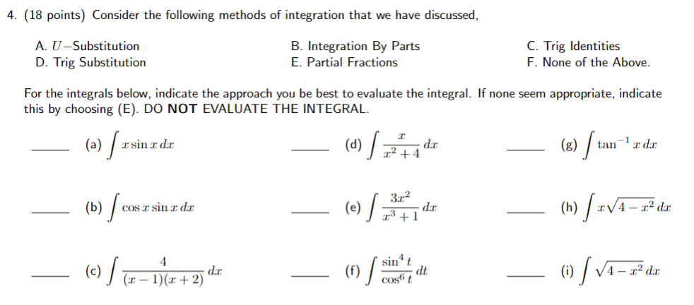 Solved (18 ﻿points) ﻿Consider the following methods of | Chegg.com