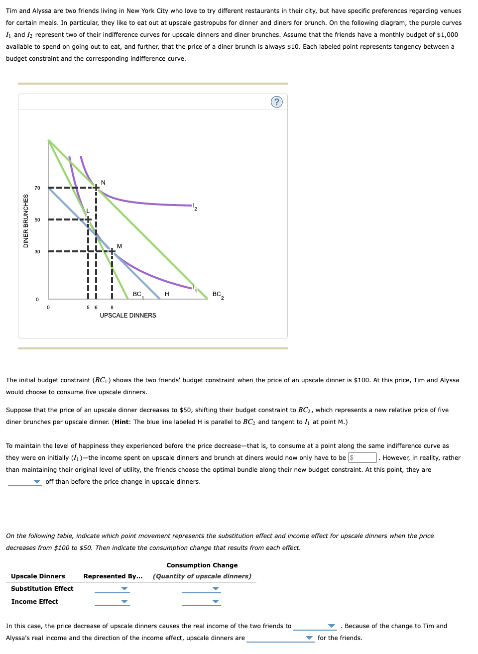 Solved First drop down options are BETTER or WORSE | Chegg.com