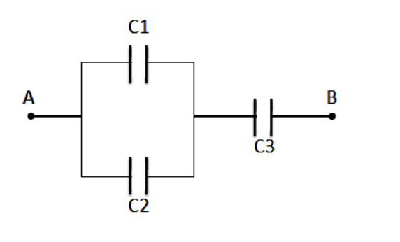 Solved (6 You connect three capacitors as shown in the | Chegg.com