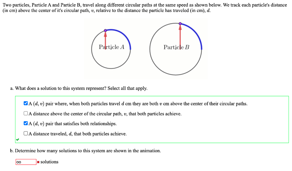Solved Two particles, Particle A and Particle B, travel | Chegg.com