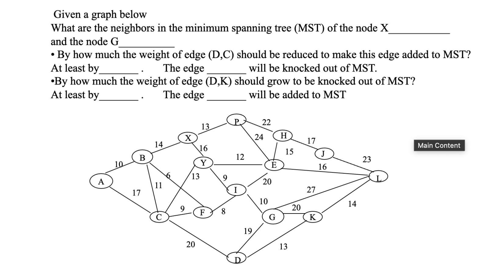 Solved Given a graph below What are the neighbors in the | Chegg.com