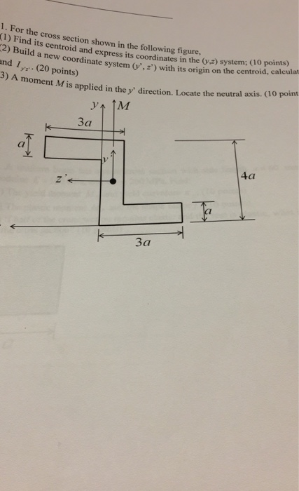 For The Cross Section Shown In The Following Figure