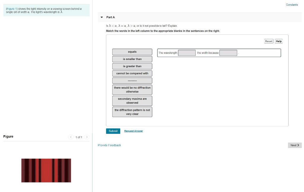 Solved Constants (Figure 1) shows the light intensity on a | Chegg.com