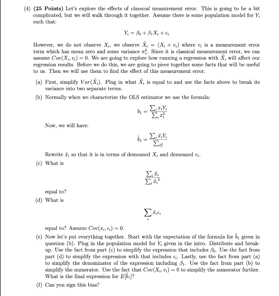 (4) (25 Points) Let's explore the effects of | Chegg.com