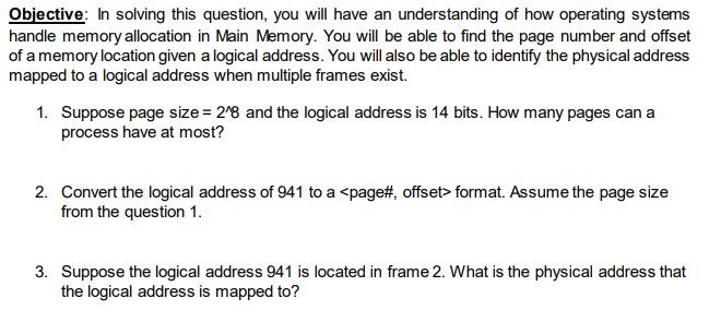 Solved Objective: In solving this question, you will have an | Chegg.com