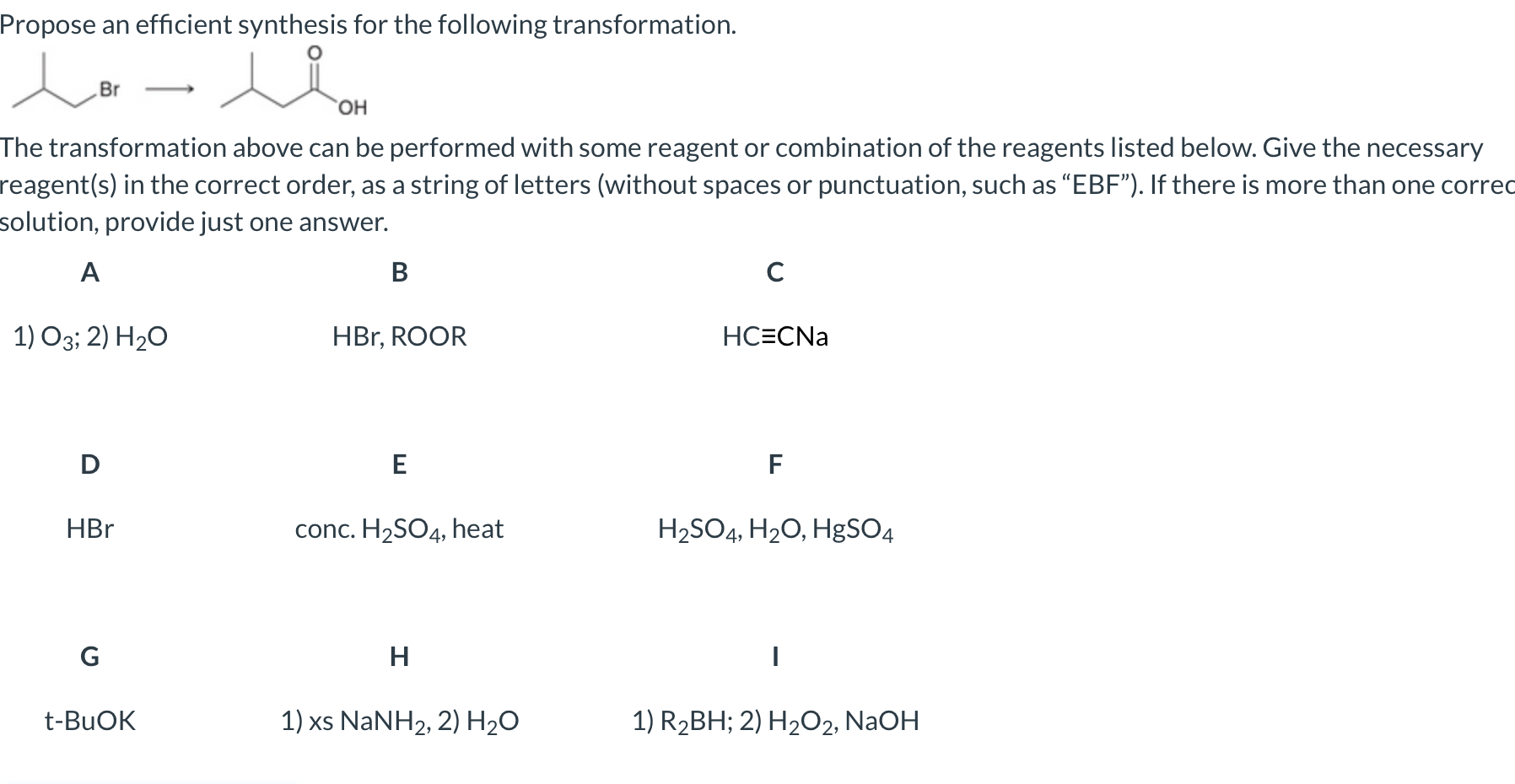 Solved Propose an efficient synthesis for the following | Chegg.com