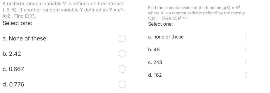Solved A uniform random variable V is defined on the | Chegg.com