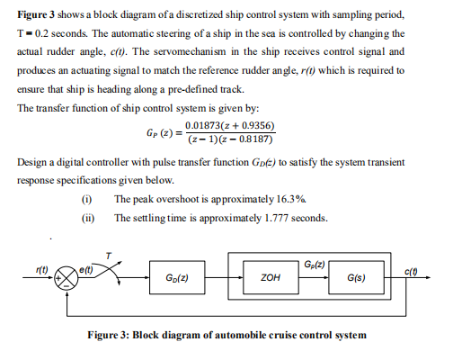 Figure 3 shows a block diagram of a discretized ship | Chegg.com
