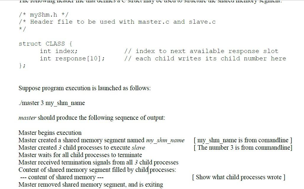 In this assignment you will make use of the POSIX | Chegg.com