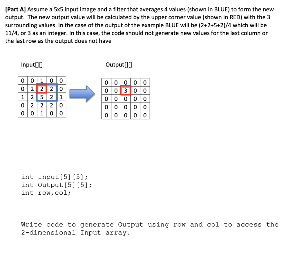 Solved [Part A] Assume a 5x5 input image and a filter that | Chegg.com