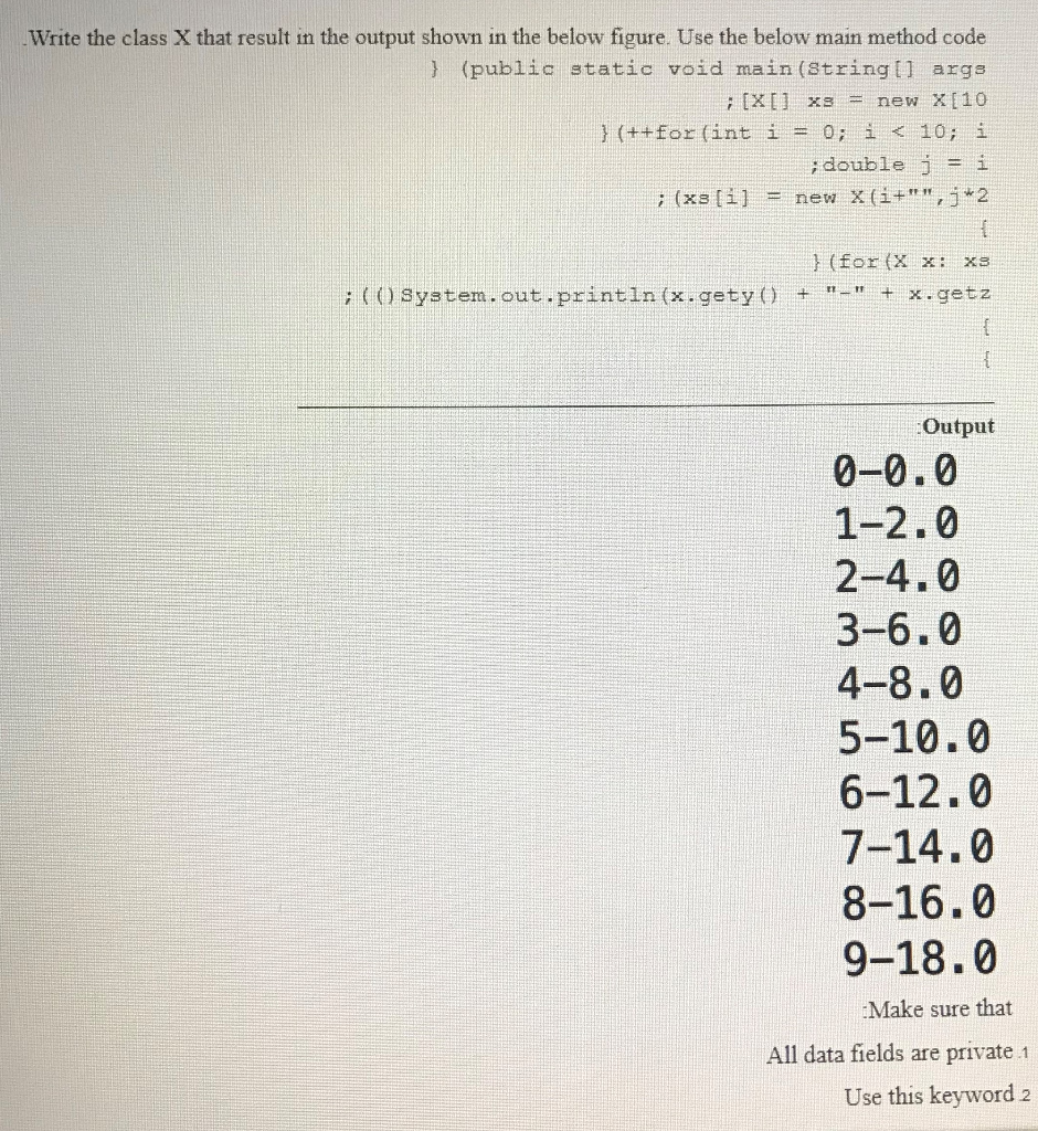 Solved Please i want the same output java code | Chegg.com