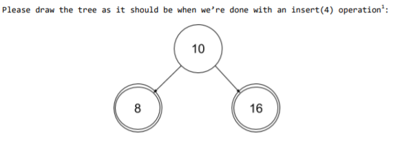 Solved Please draw the tree as it should be when we're done | Chegg.com