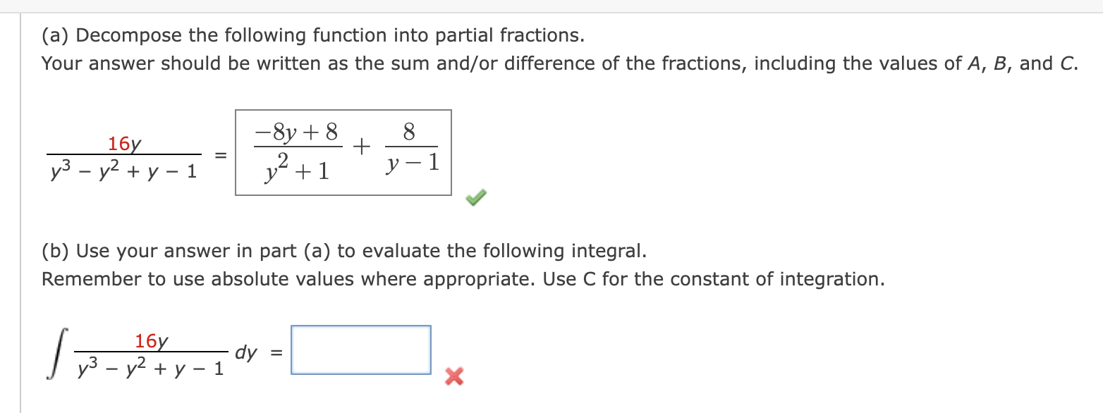 Solved A ﻿decompose The Following Function Into Partial