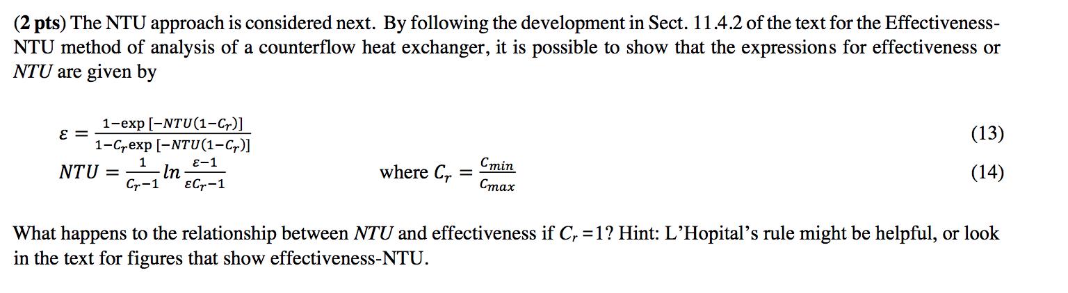 Solved (2 pts) The NTU approach is considered next. By | Chegg.com