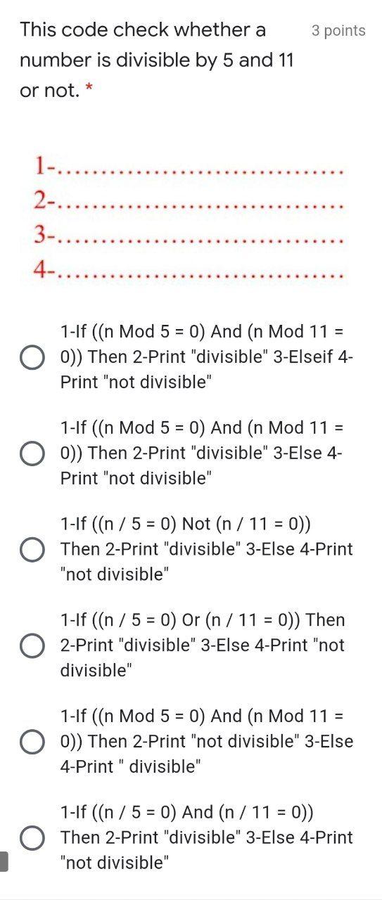 Solved 3 points This code check whether a number is | Chegg.com