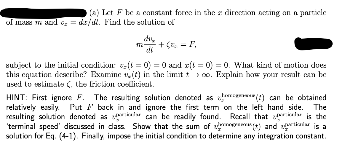Solved (a) Let F be a constant force in the x direction | Chegg.com