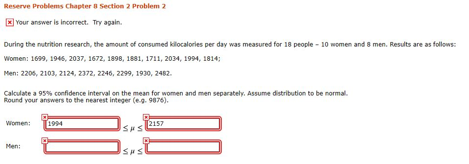 Solved Reserve Problems Chapter 8 Section 2 Problem 2 x Your | Chegg.com