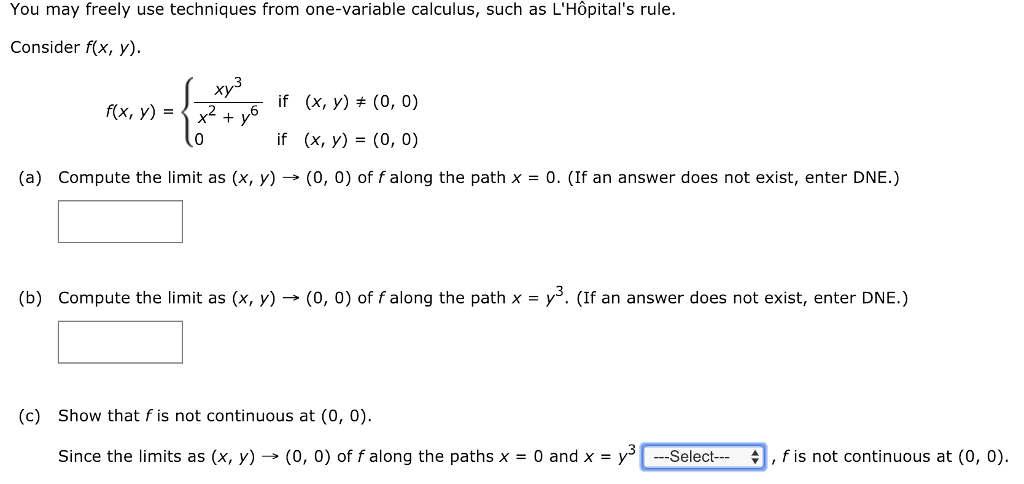 Solved You may freely use techniques from one-variable | Chegg.com