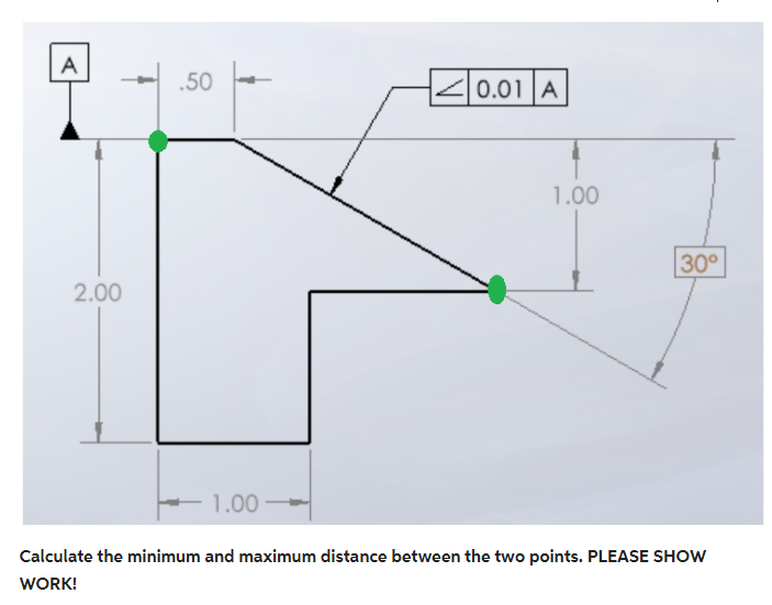 Solved Calculate the minimum and maximum distance between | Chegg.com
