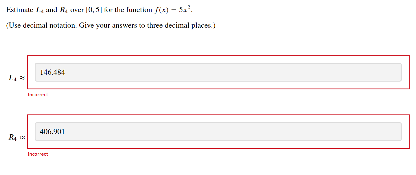 Solved Estimate L4 and R4 over [0, 5] for the function f(x) | Chegg.com