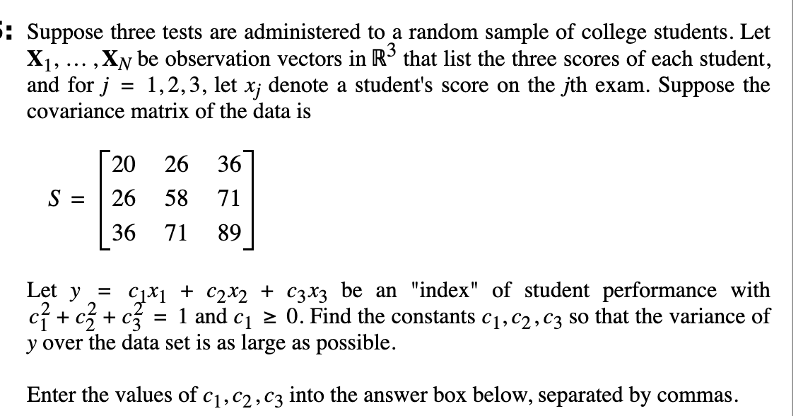 Solved Suppose three tests are administered to a random | Chegg.com Solved Suppose three tests are administered to a random | Chegg.com